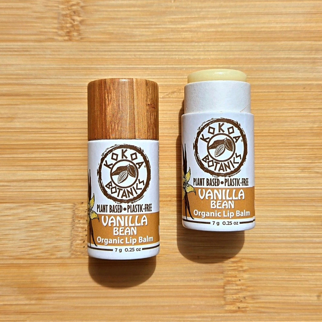 Vanilla Bean - Natural Lip Balm - Vegan - Plastic-Free .25 oz